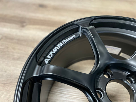 Advan RG4 18x9.5 +35 5x114.3 Semi Gloss Black (Set of 4) YUA48J35ESB ...
