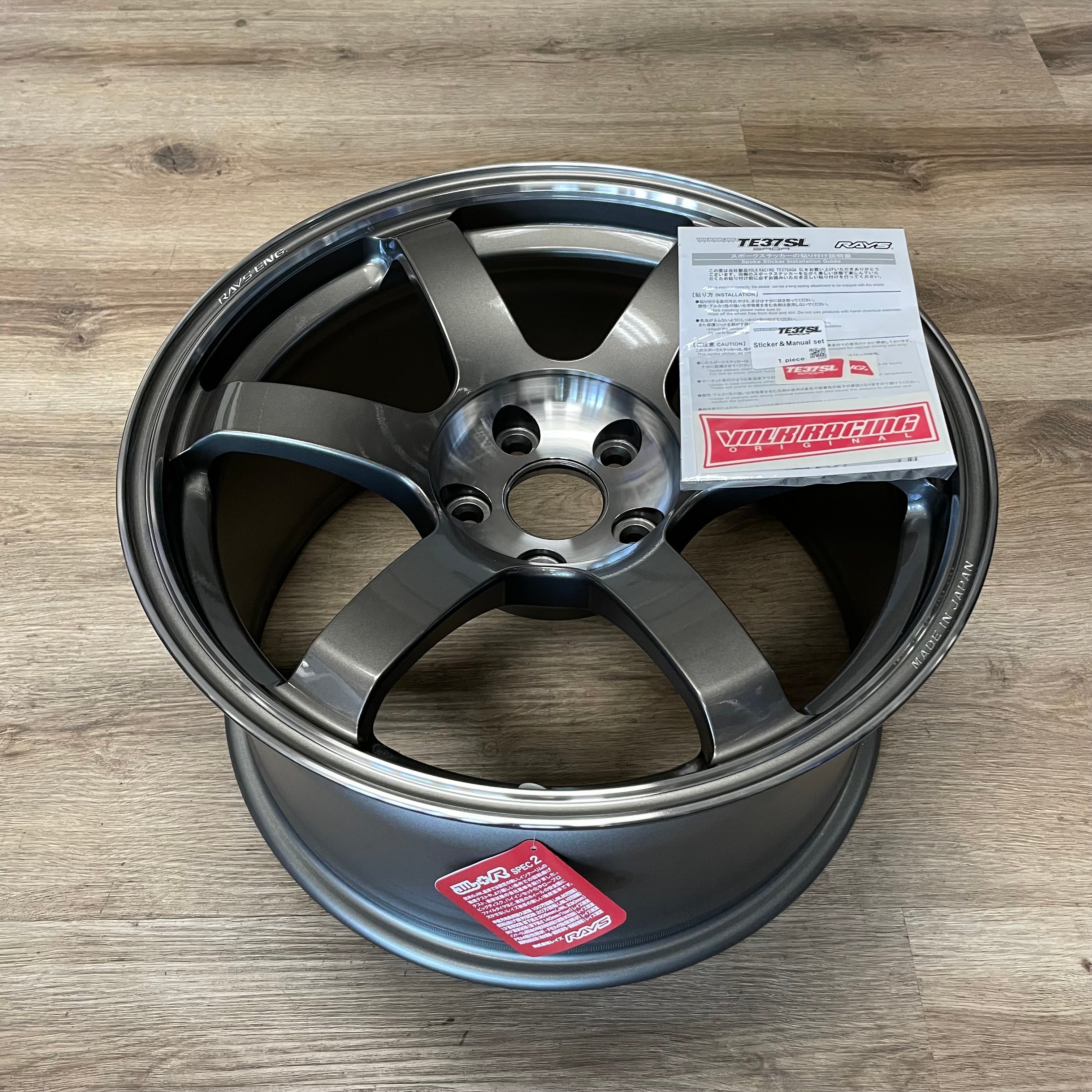 Volk Racing TE37 Saga SL 18x9.5 +20/18x10.5 +30 5x120 Pressed Graphite ...