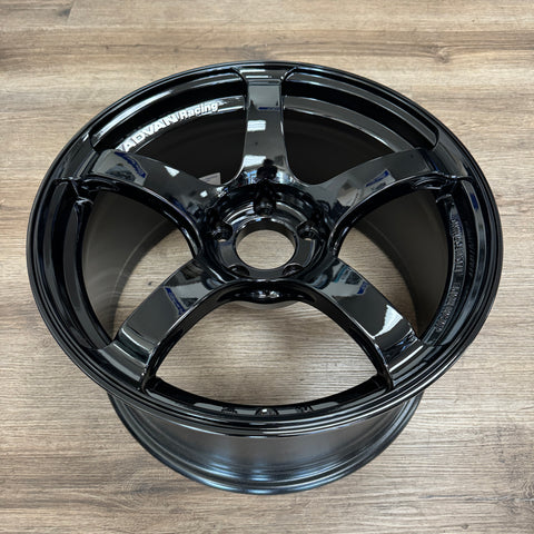 Advan TC-4 18x9.5 +38 5x120 Racing Gloss Black , No Ring (Set of 4) YA ...