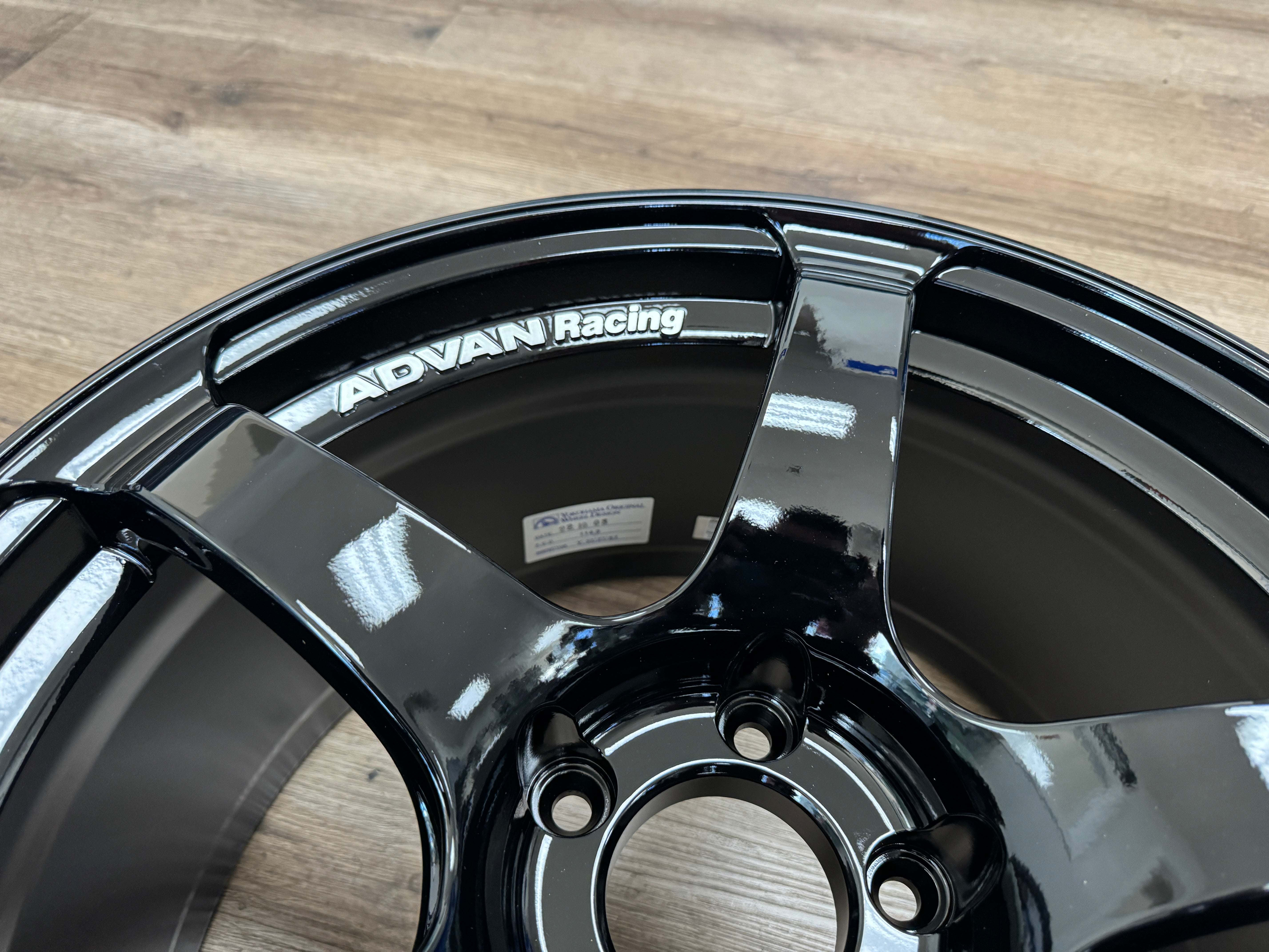 Advan TC-4 18x9.5 +38 5x120 Racing Gloss Black , No Ring (Set of 4) YA ...