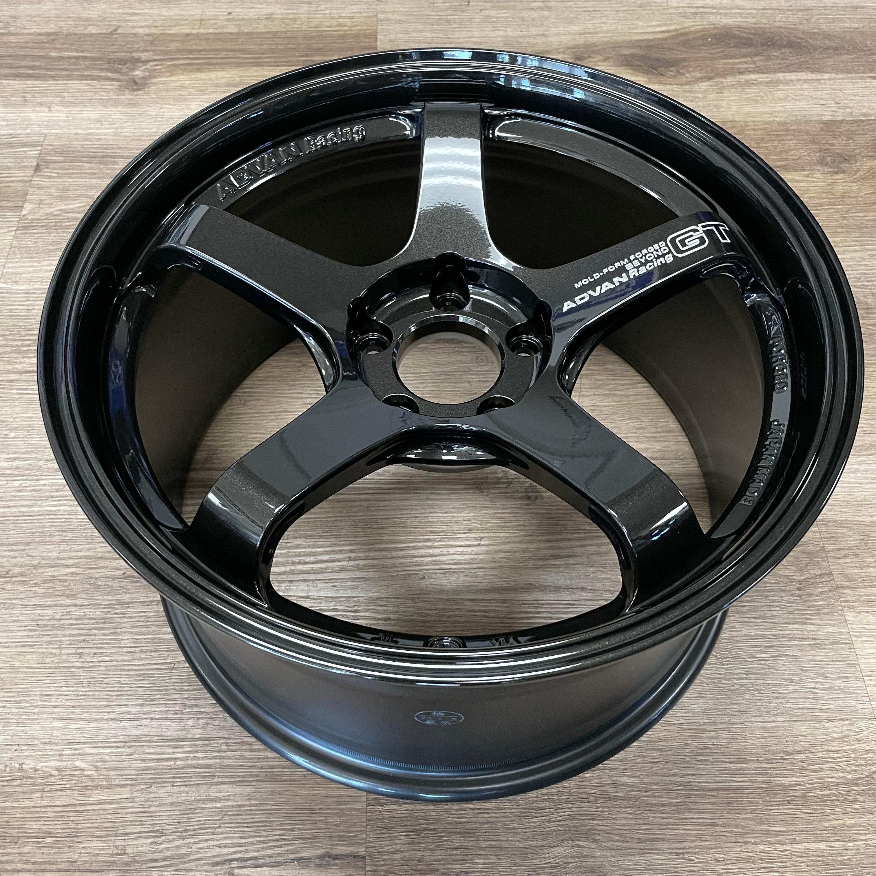 Advan GT Beyond 18x9.5 +38 5x114.3 Racing Titanium Black (Set of 4) YA ...