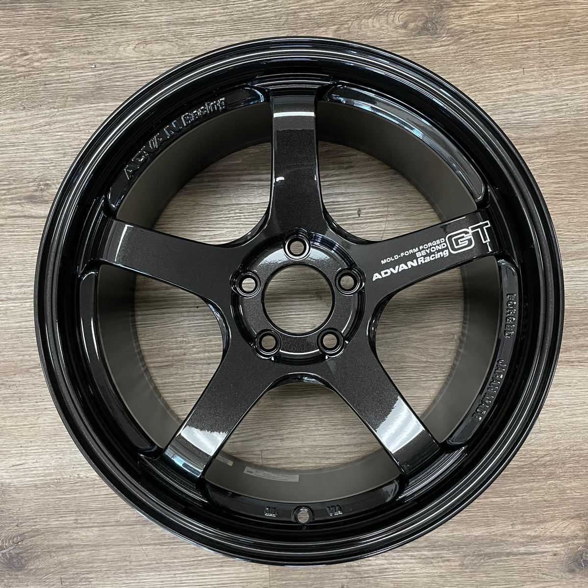Advan GT Beyond 18x9.5 +38 5x114.3 Racing Titanium Black (Set of 4) YA – Rim and Tire Center