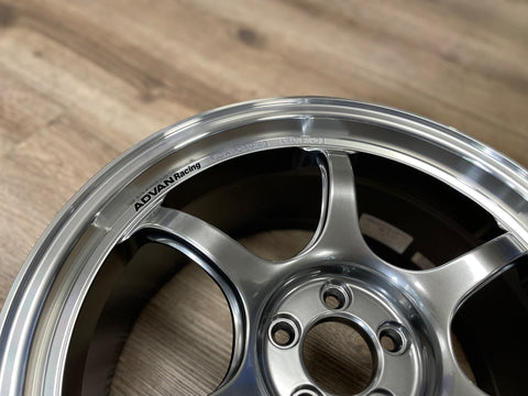 Advan RG-D2 18x9.5 +35 5x114.3 Racing Hyper Black (Set of 4) YAT8J35EH – Rim and Tire Center